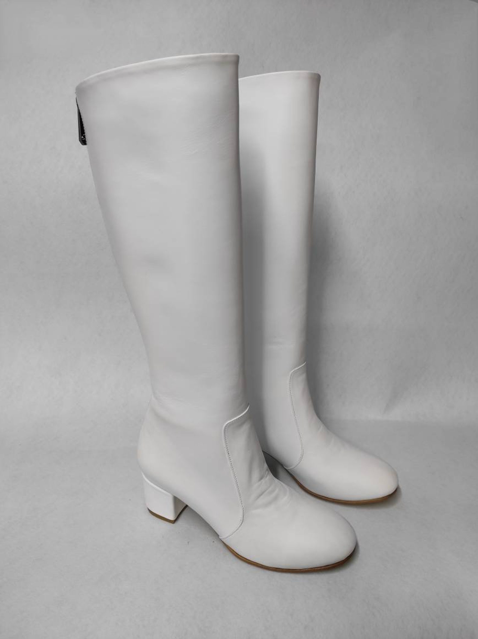 Go Go Boots Made to Order Genuine Leather Comfy Boots - Etsy