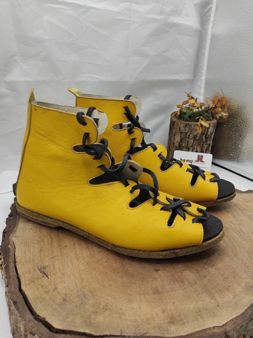 Women's Leather Sandals Custom Made Sandals Gladiator | Etsy