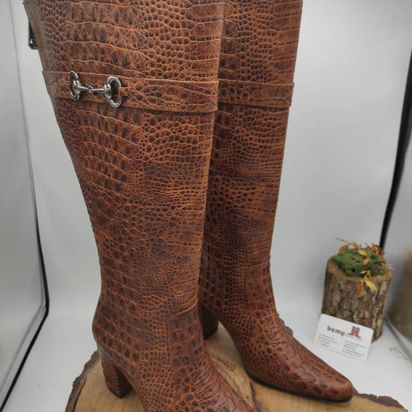 Tall Top Cowboy Boots - Etsy