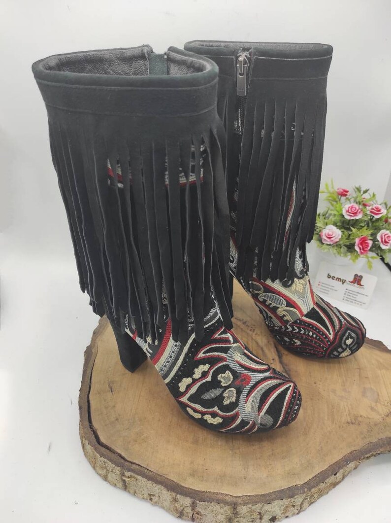 Women's Shoes Unique Shoes Custom Made Suzani Boots - Etsy