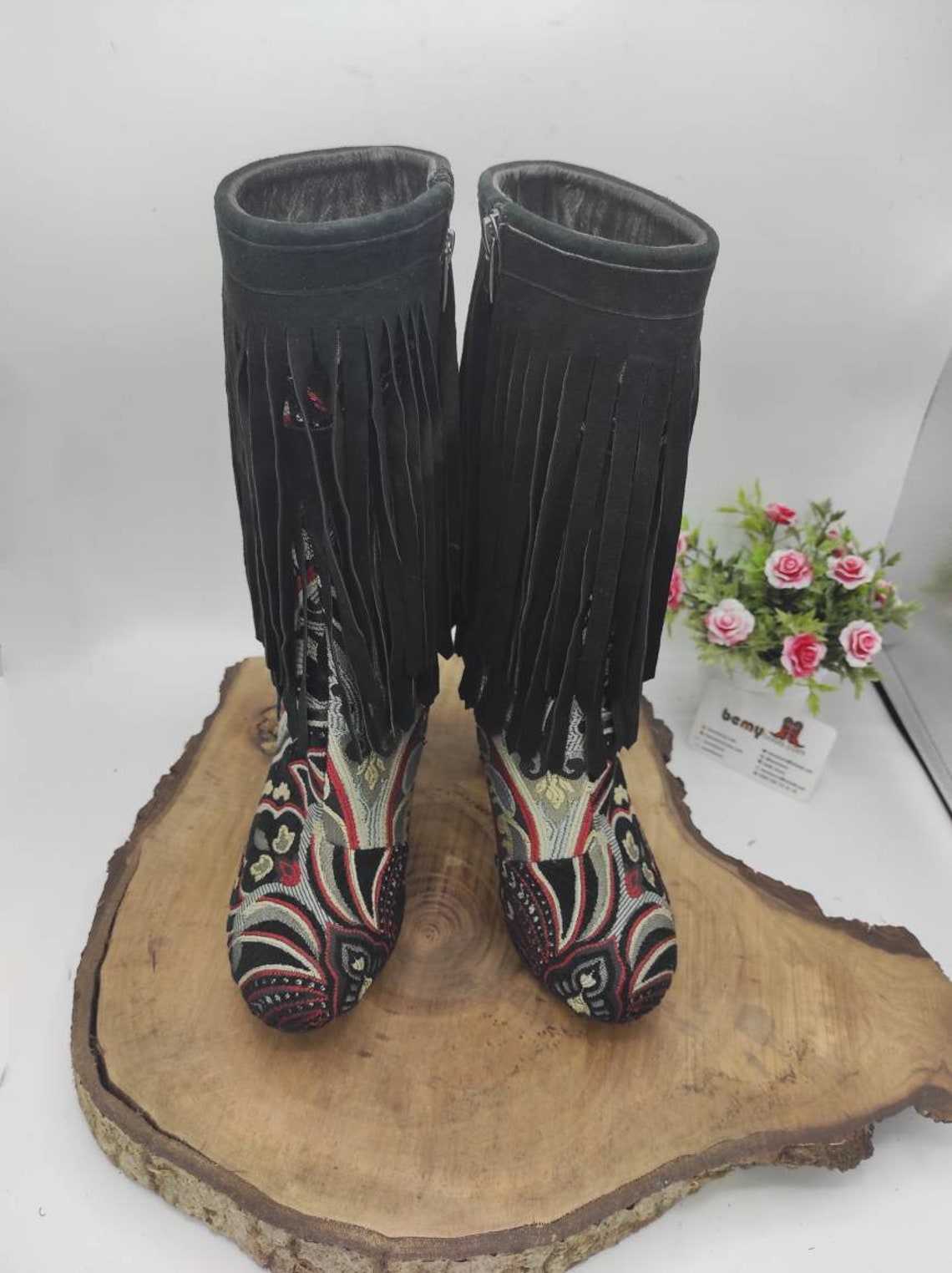 Women's Shoes Unique Shoes Custom Made Suzani Boots - Etsy
