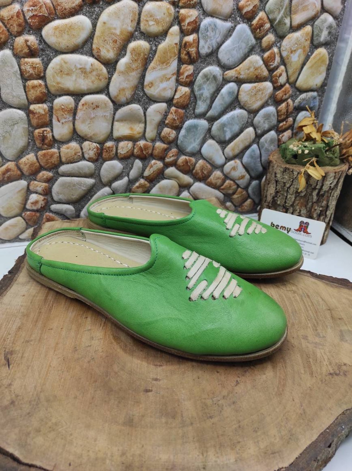 Leather Flat Sandals Medieval Sandals Leather Slipper | Etsy