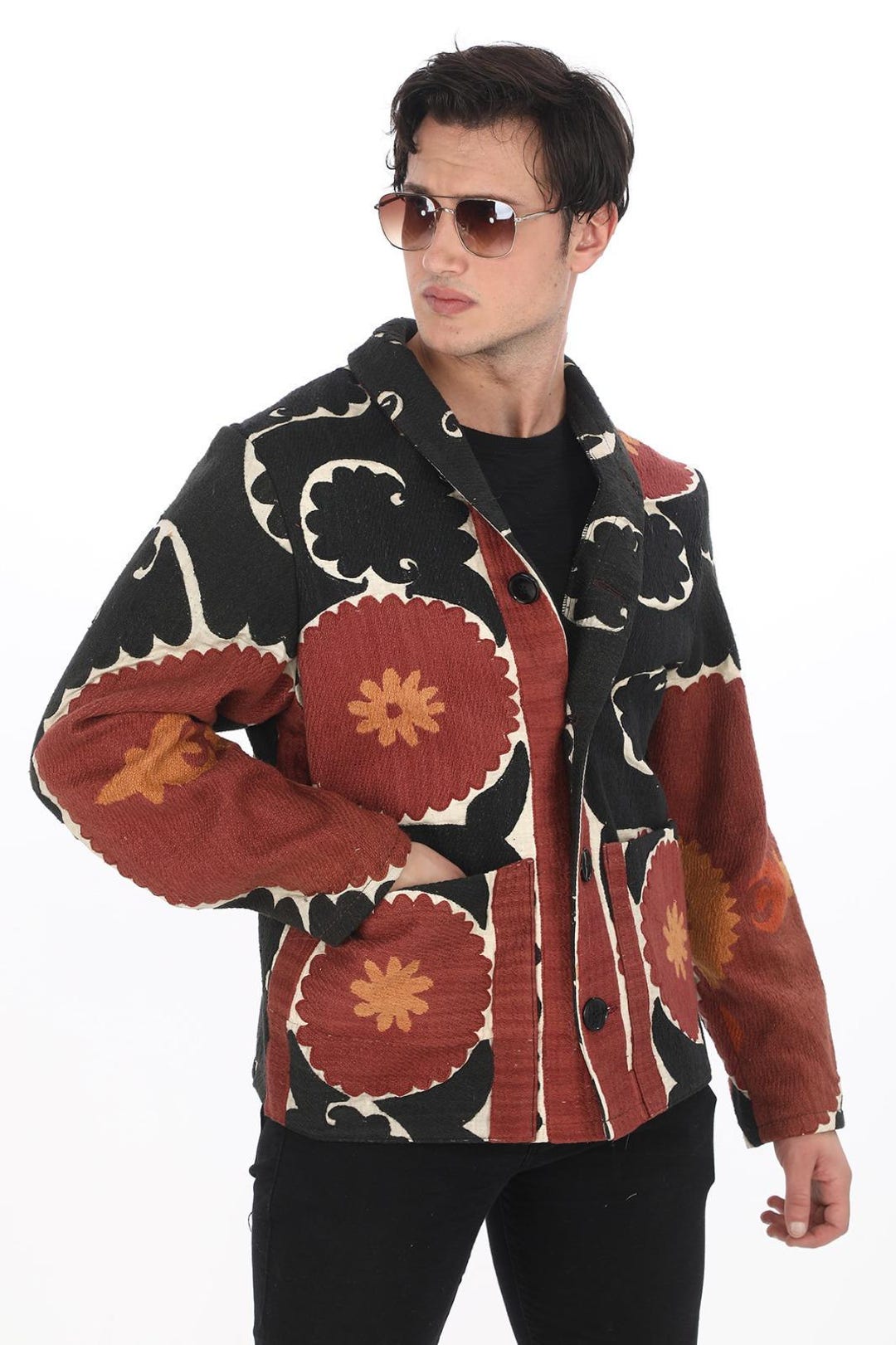 Boho Style Men's Jackets, Vintage Jackets, for Him, Suzani Jackets ...