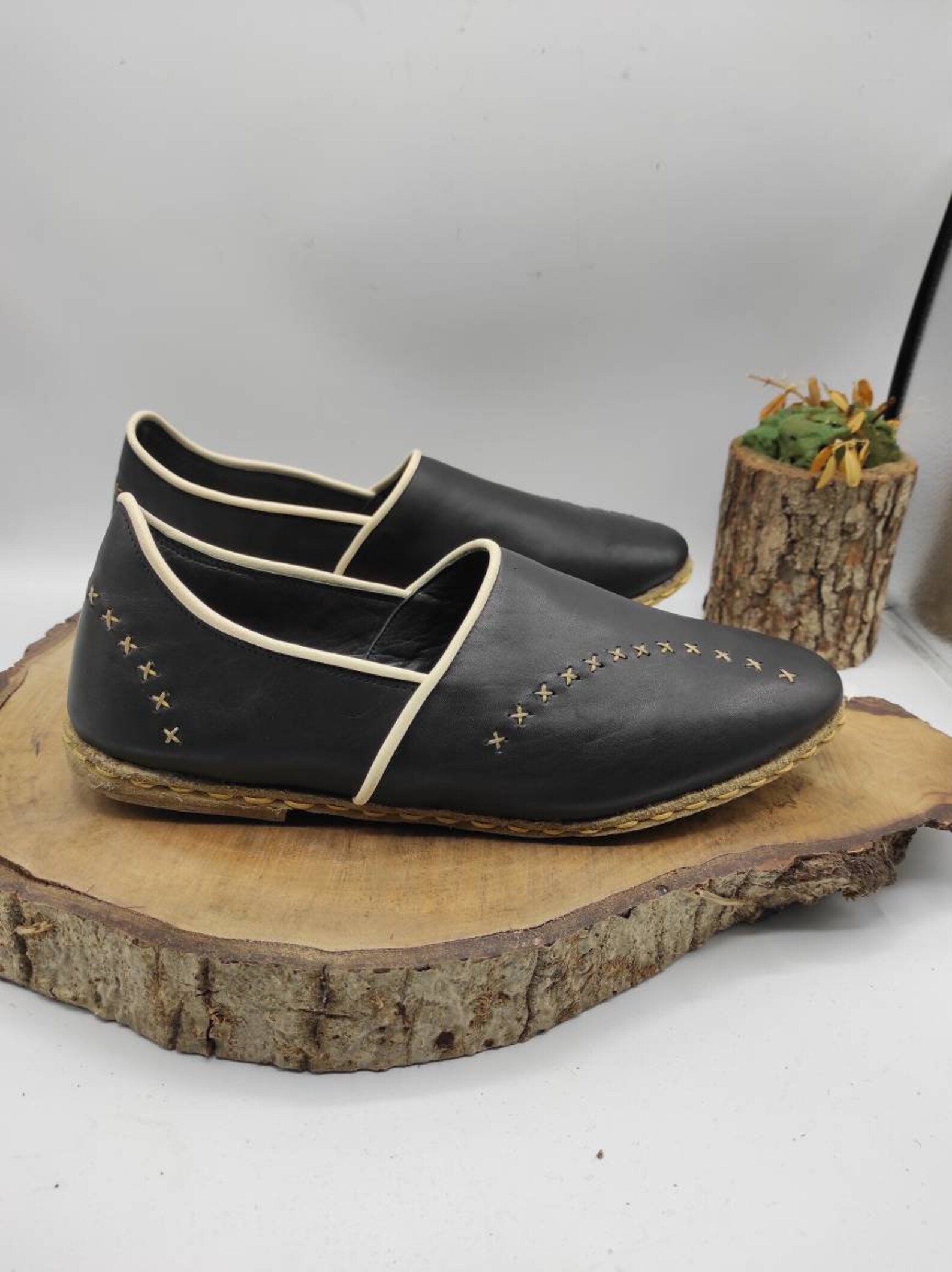 Leather Handmade Men's Sandals Medieval Sandals Loafers | Etsy