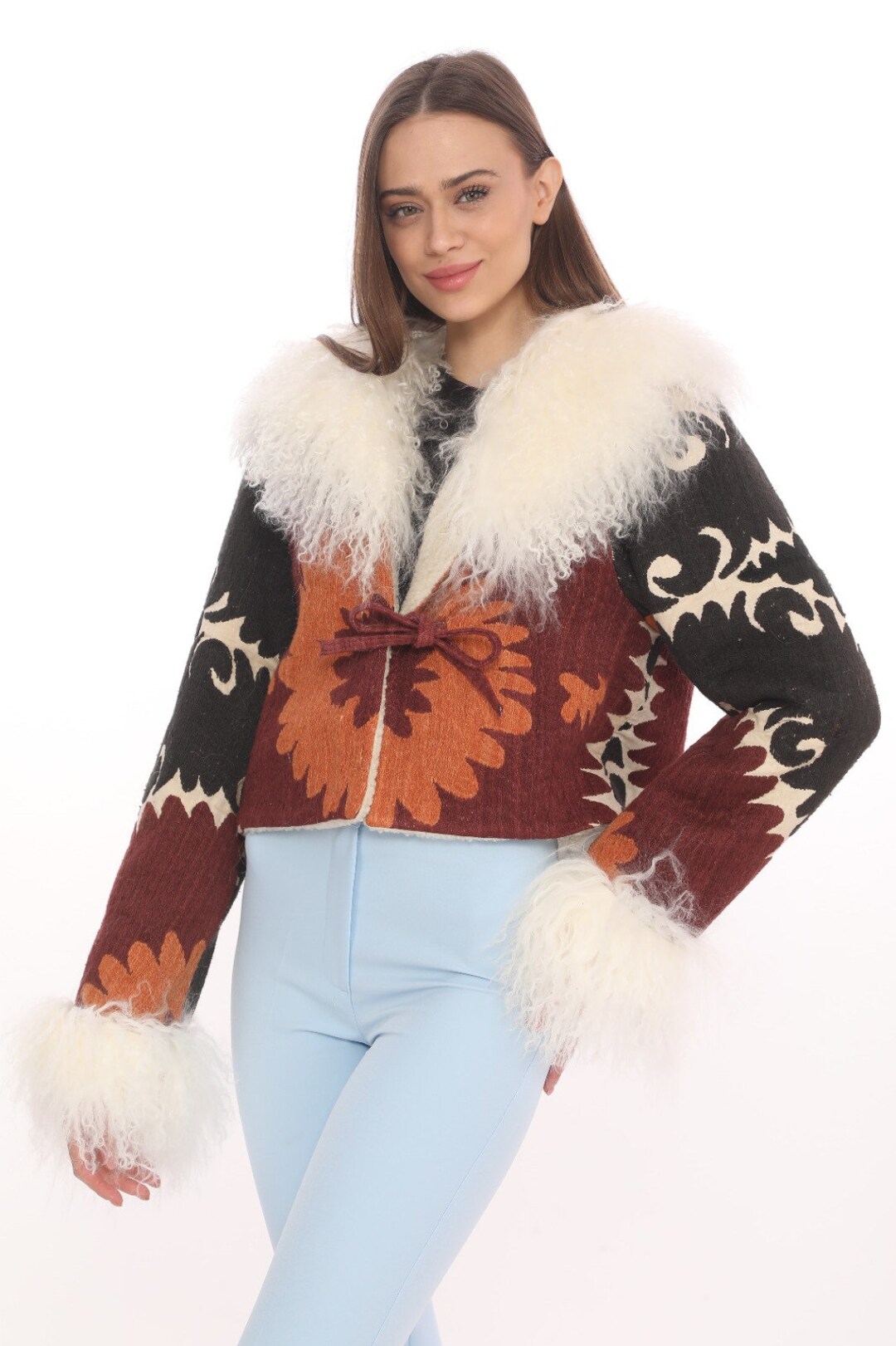 Boho Style Vintage Women's Jackets, Shearling Jackets, Suzani Jackets ...