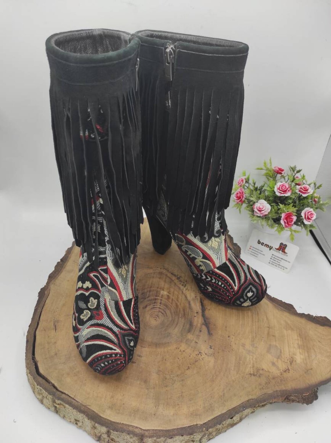 Women's Shoes Unique Shoes Custom Made Suzani Boots - Etsy