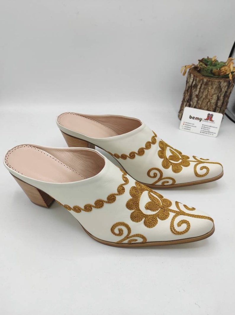 Women's Mules Custom Made Leather Clogs Handmade | Etsy