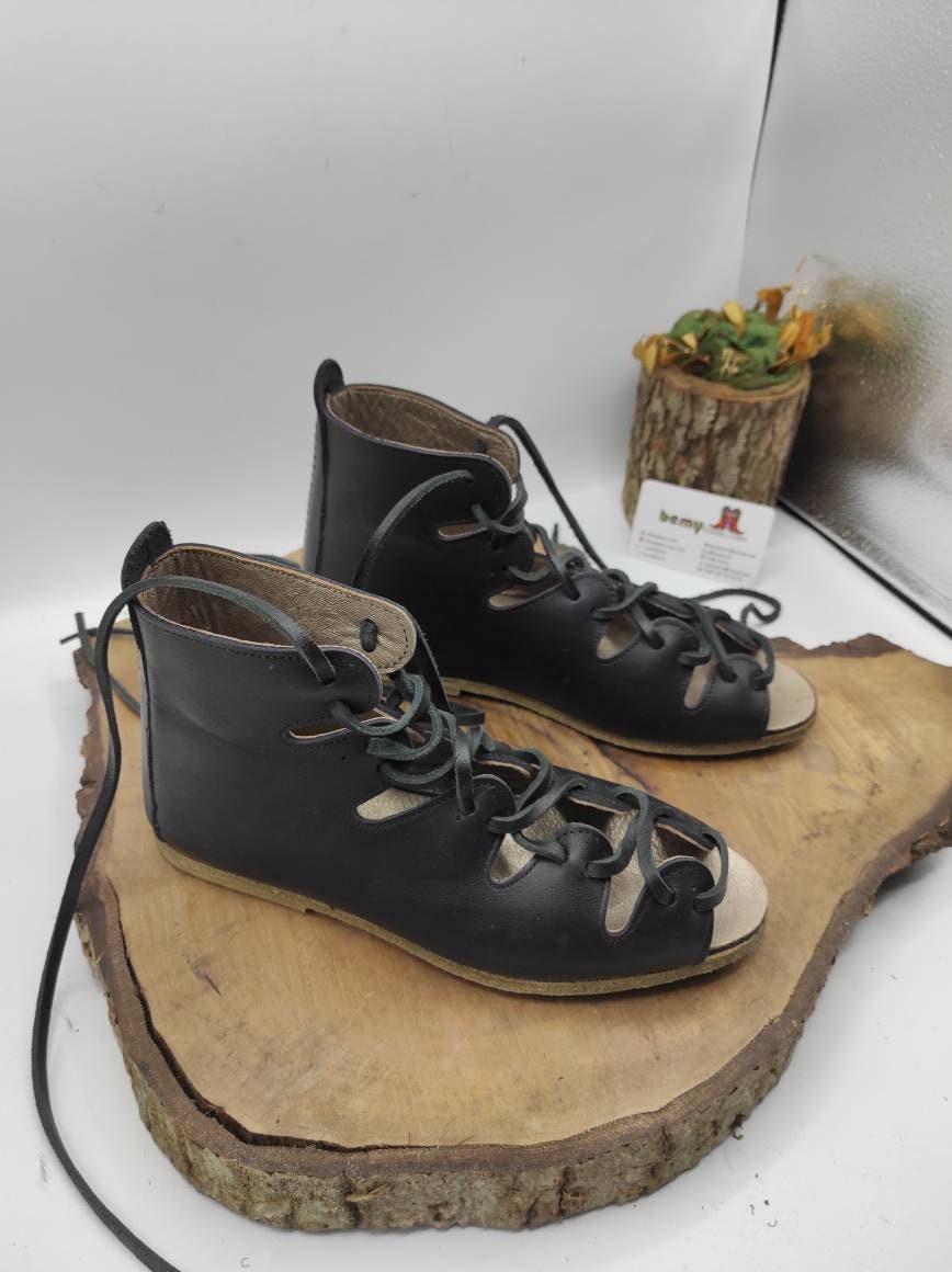 Women's Leather Sandals Custom Made Sandals Gladiator | Etsy