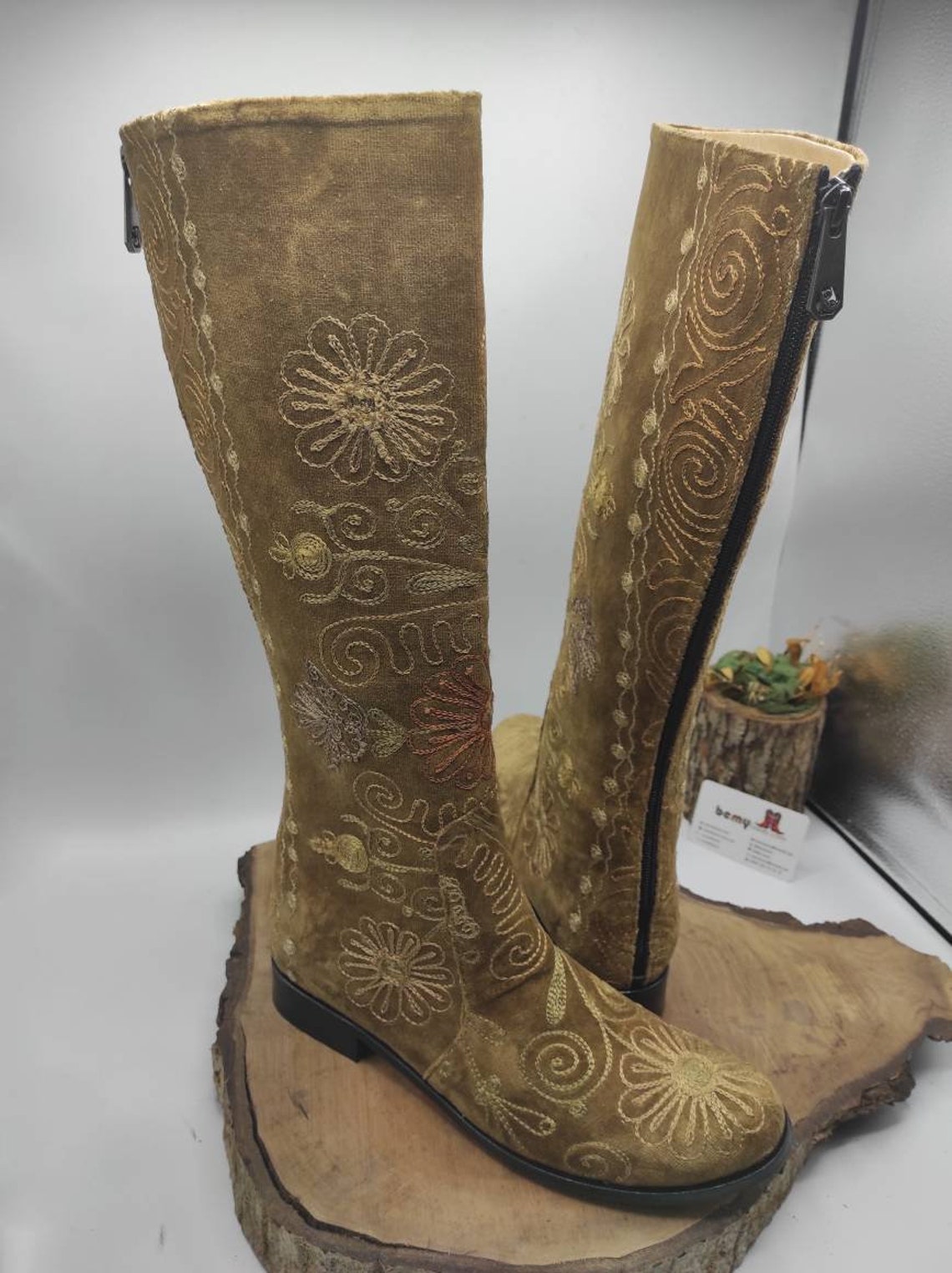 Handmade Genuine Leather Custom Boots Suzani Boots Riding | Etsy