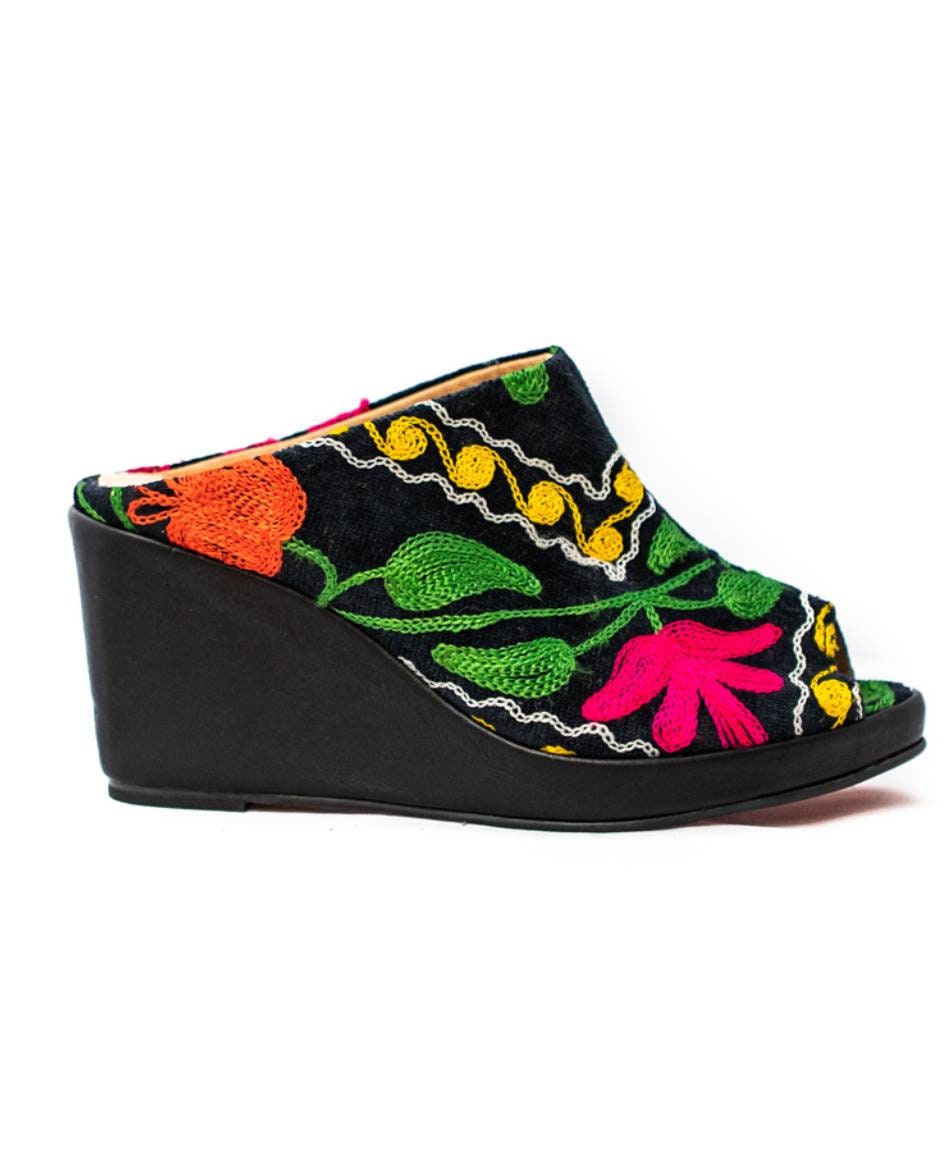 Edge Shoes Open Toe Shoes Custom Made Suzani Shoes Open - Etsy
