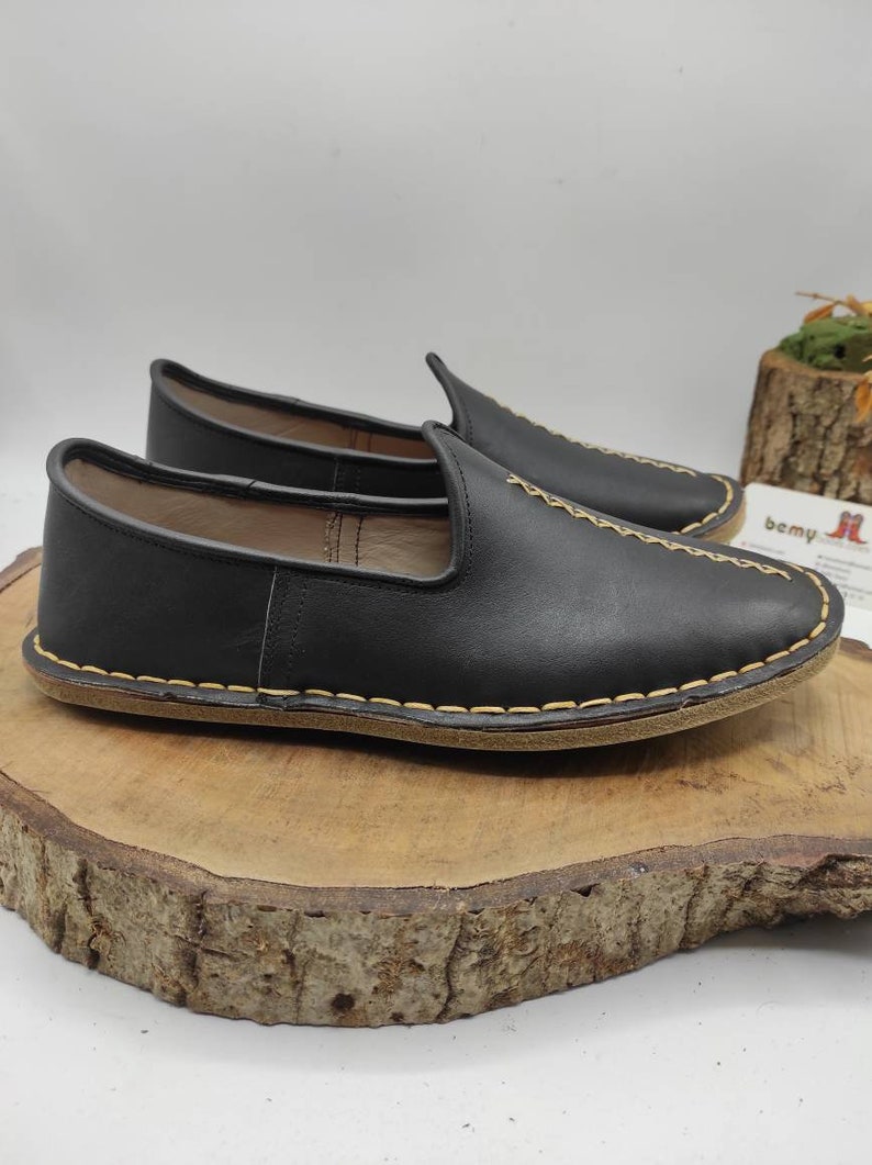 Men's Sandals Loafers Leather Shoes for Him Flats - Etsy