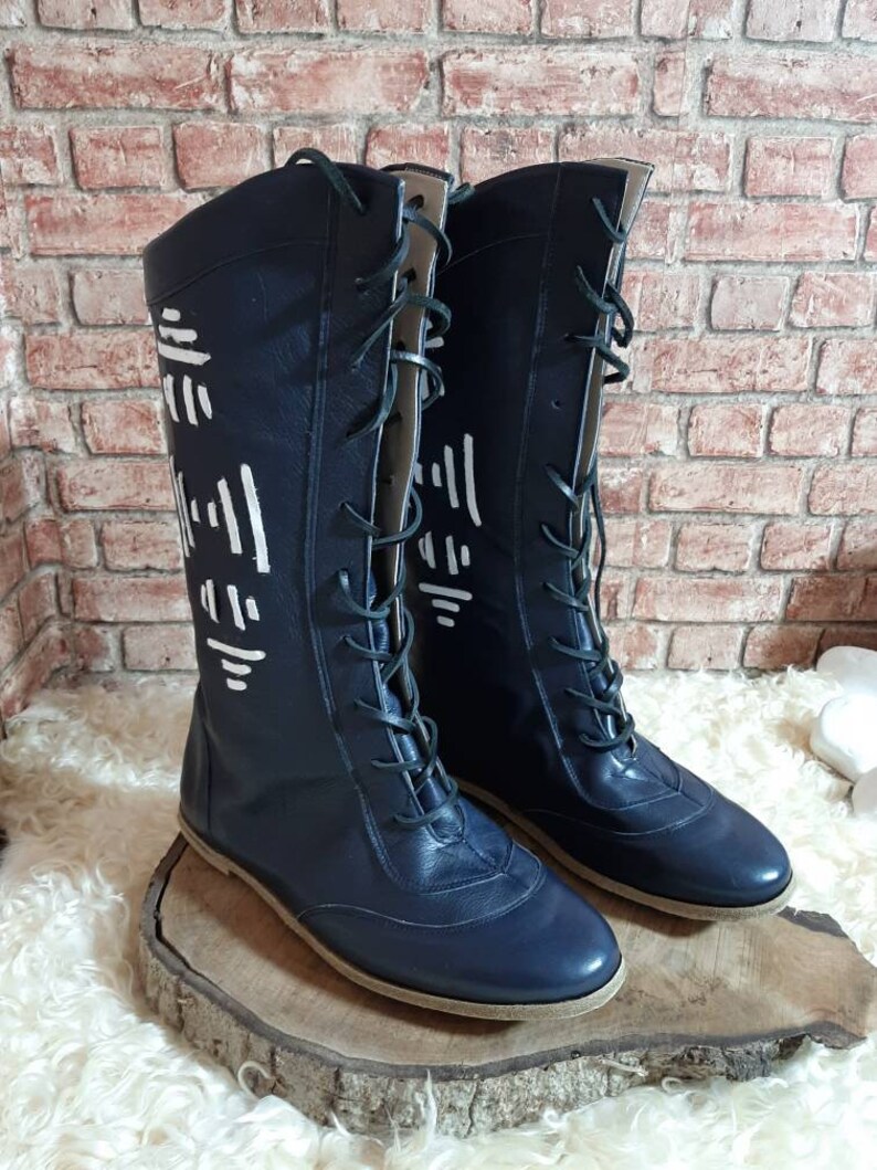Genuine Leather Custom Made Boots Medieval Boots Viking - Etsy