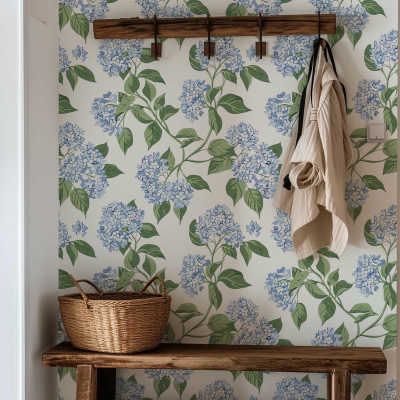 Hydrangea Wallpaper - Etsy