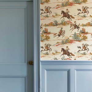 Old West Cowboy Adventure Wallpaper - Removable Wild Western Wall Mural ...