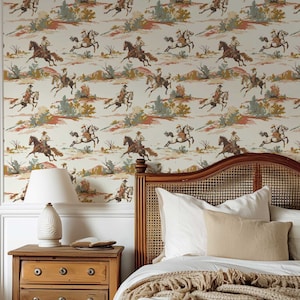 Old West Cowboy Adventure Wallpaper - Removable Wild Western Wall Mural ...