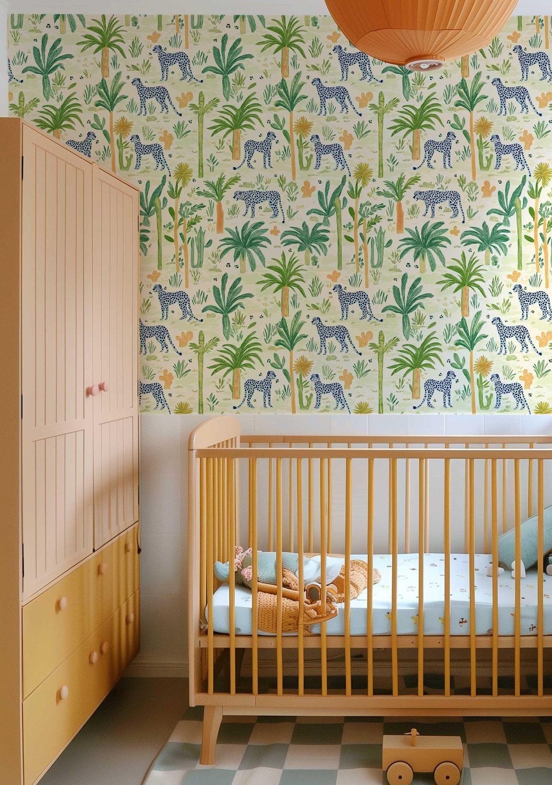 Jungle Adventure Wallpaper, Removable Tiger Wall Mural, Tropical Scenic ...