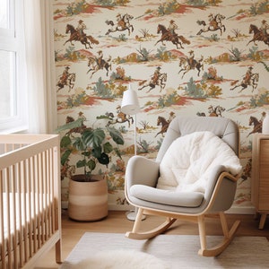 Old West Cowboy Adventure Wallpaper - Removable Wild Western Wall Mural ...