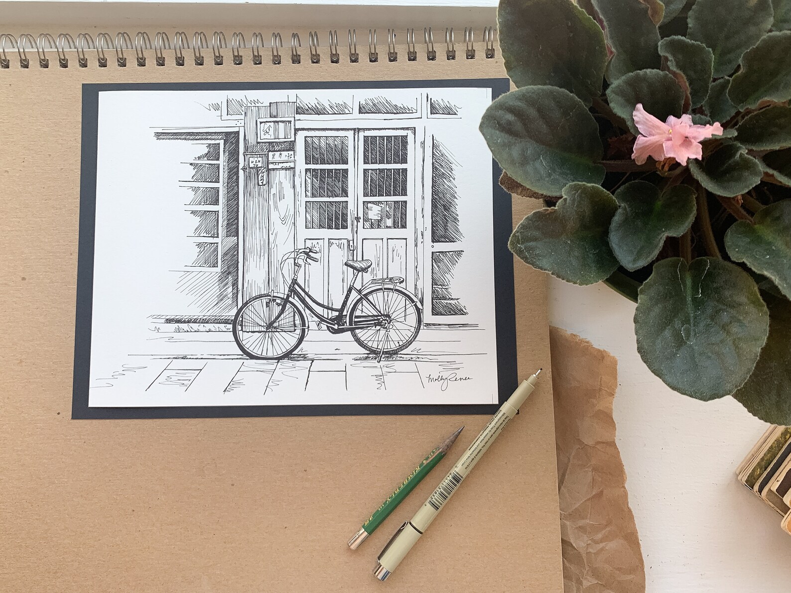 Bicycle Fine Art Print, Molly Renee Art - Etsy