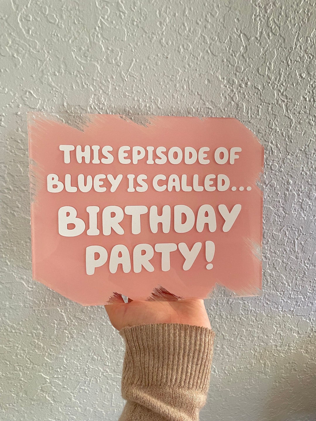 Pink Blue Dog Birthday Party Welcome Sign Birthday Party Signage Kid's ...