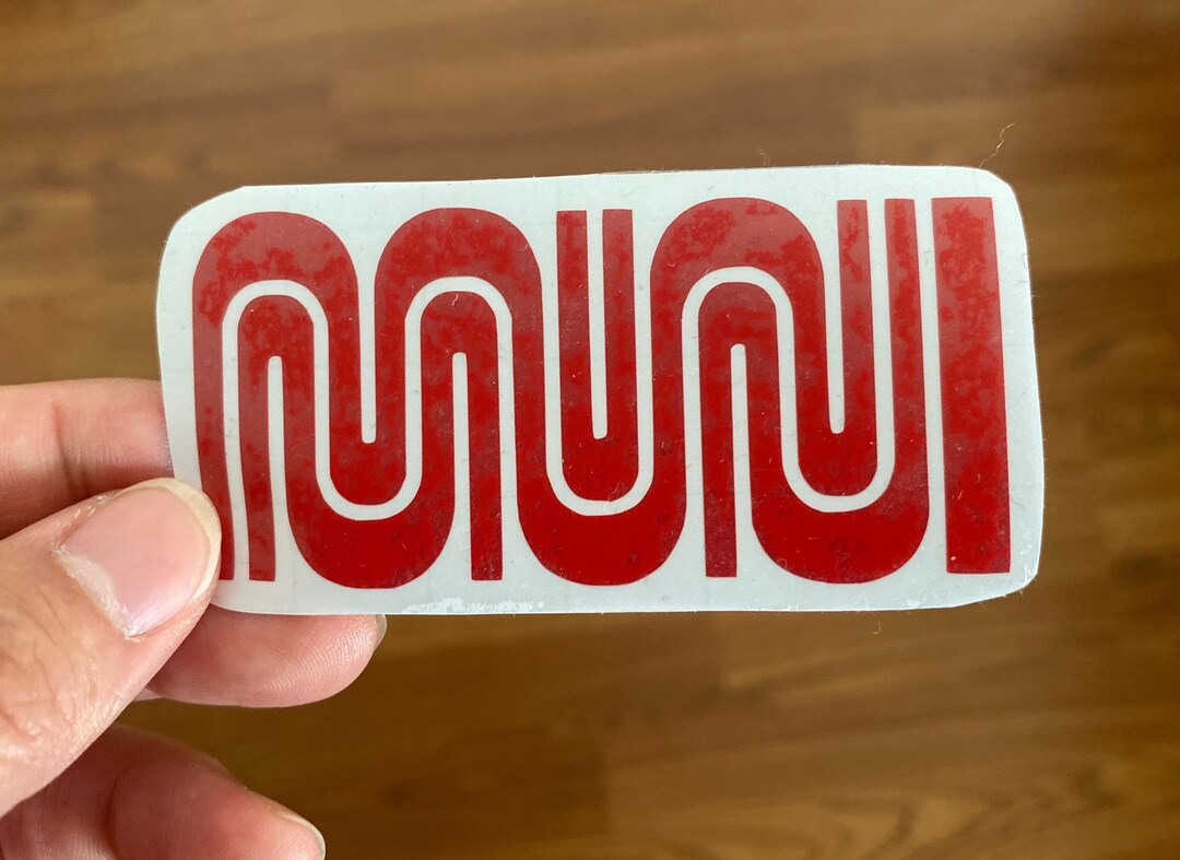 San Francisco Muni Logo Vinyl Decal Sticker for Your Laptop - Etsy Denmark