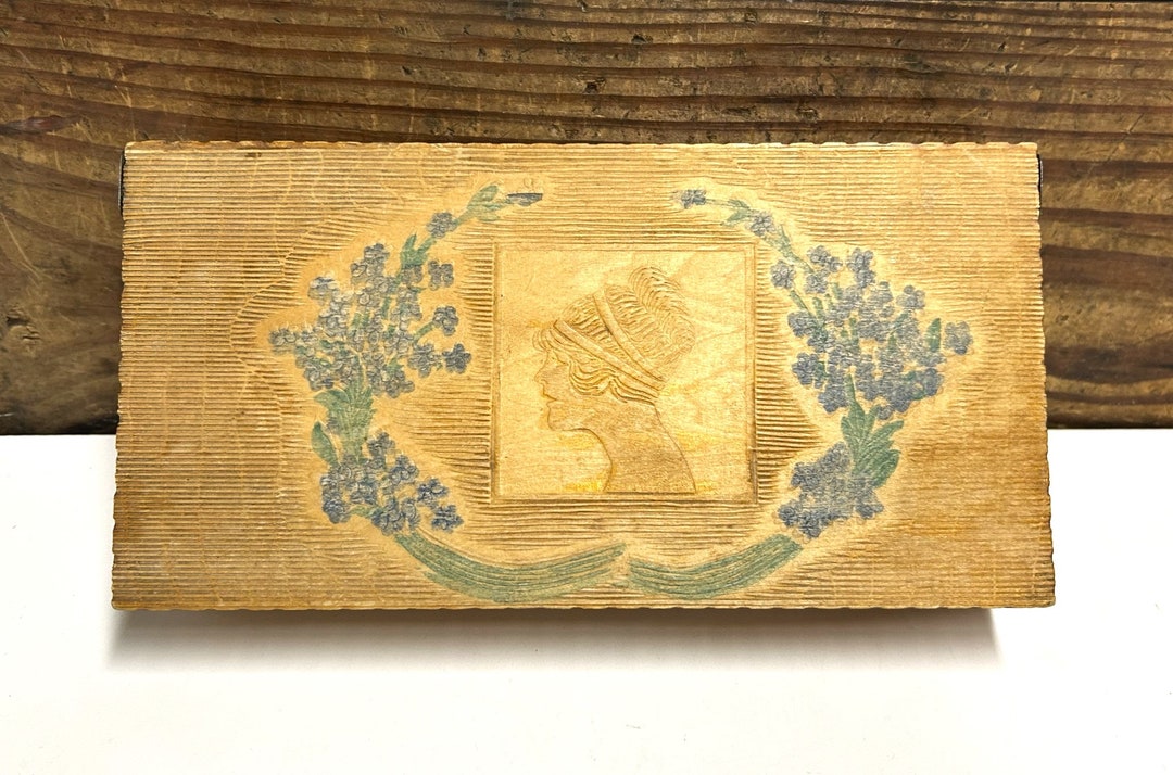 Antique Glove Box Pyrography Box Carved Wooden Glove Box - Etsy