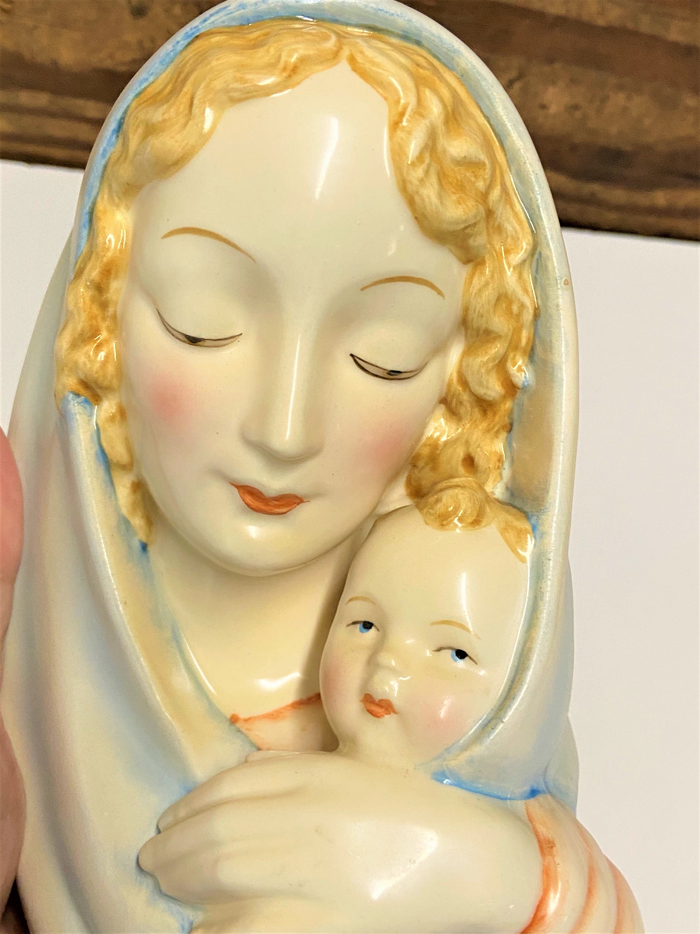 Vintage Goebel Virgin Mary and Baby Jesus Statue Beautiful - Etsy