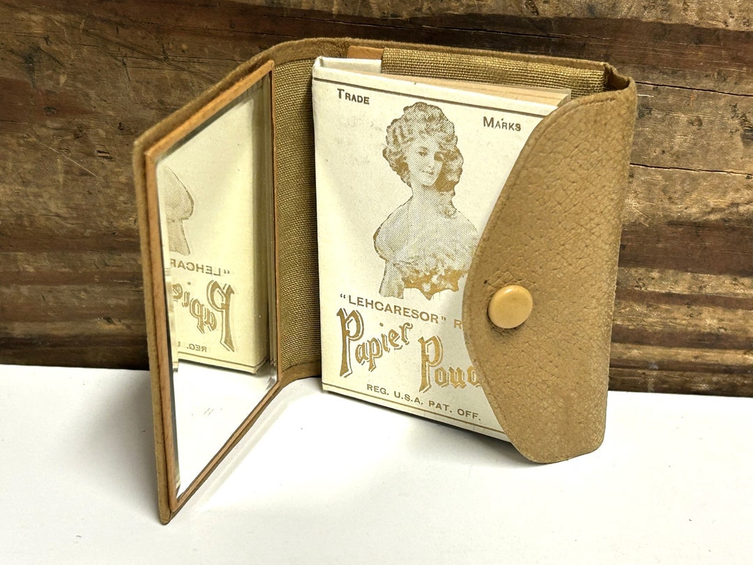 Original Antique Lehcaresor Papier Poudre Case, French Powdered Papers ...