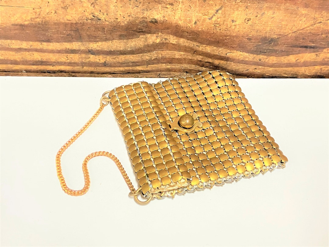 Vintage Gold Mesh Mini Purse/coin Purse, Vintage Coin Pouch, Vintage ...