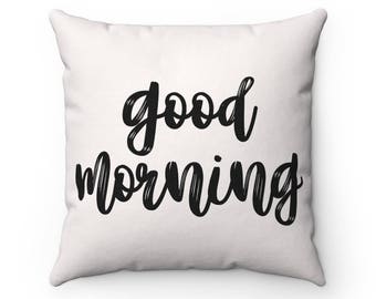 Good Morning Pillow | Etsy
