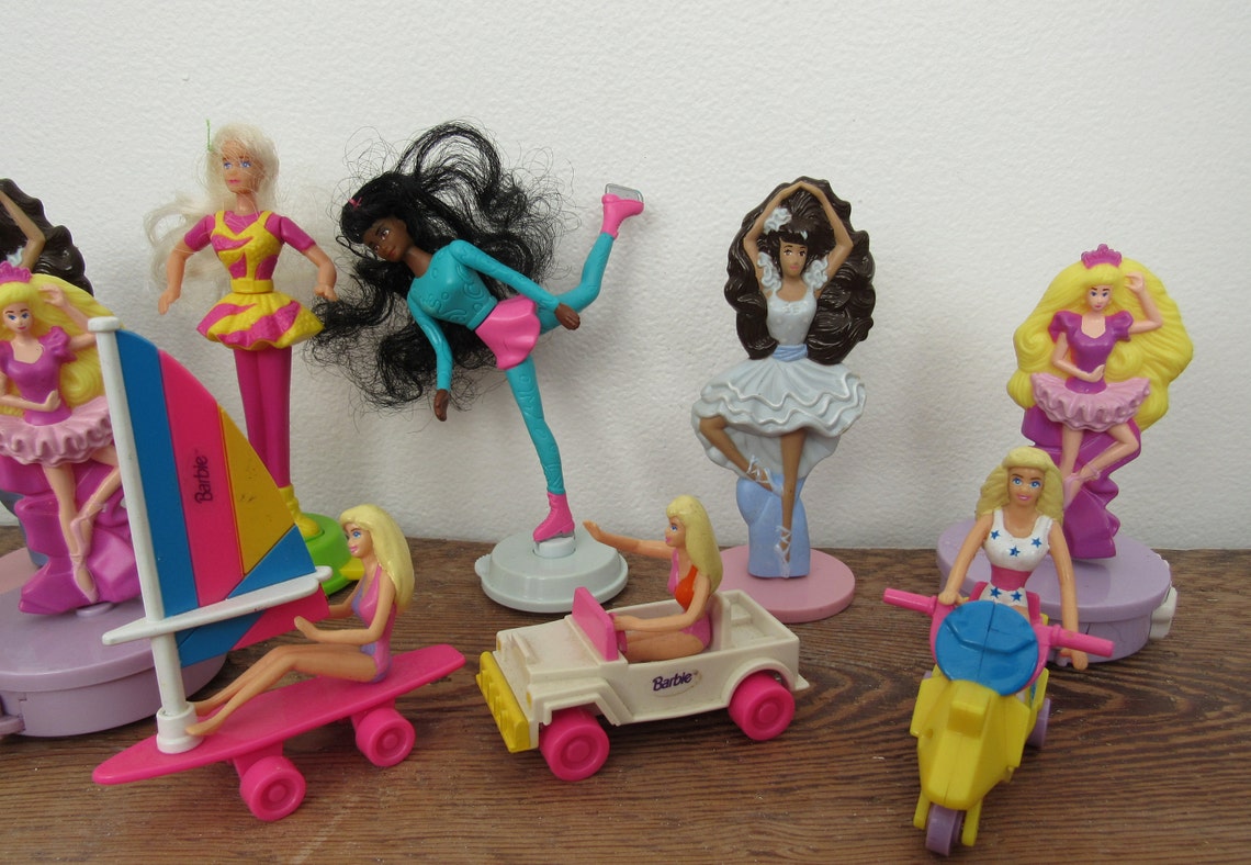 Mattel 1990s McDonald's Barbie Happy Meal Toys Barbie Spin | Etsy