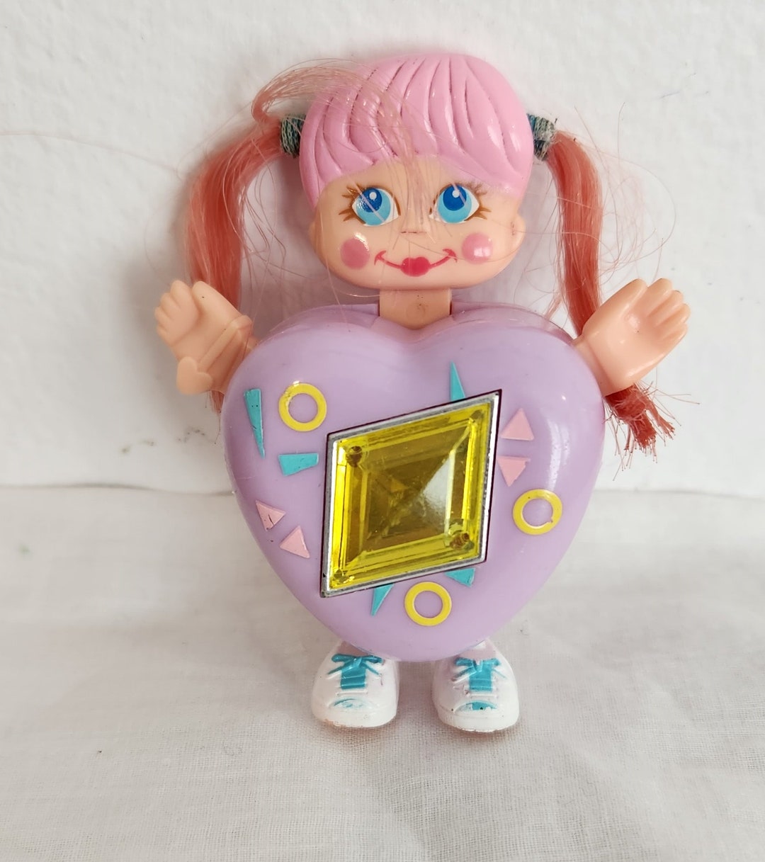 Vintage 1980s Galoob Sweet Secrets Toy curli Heart Girl Doll With Heart ...