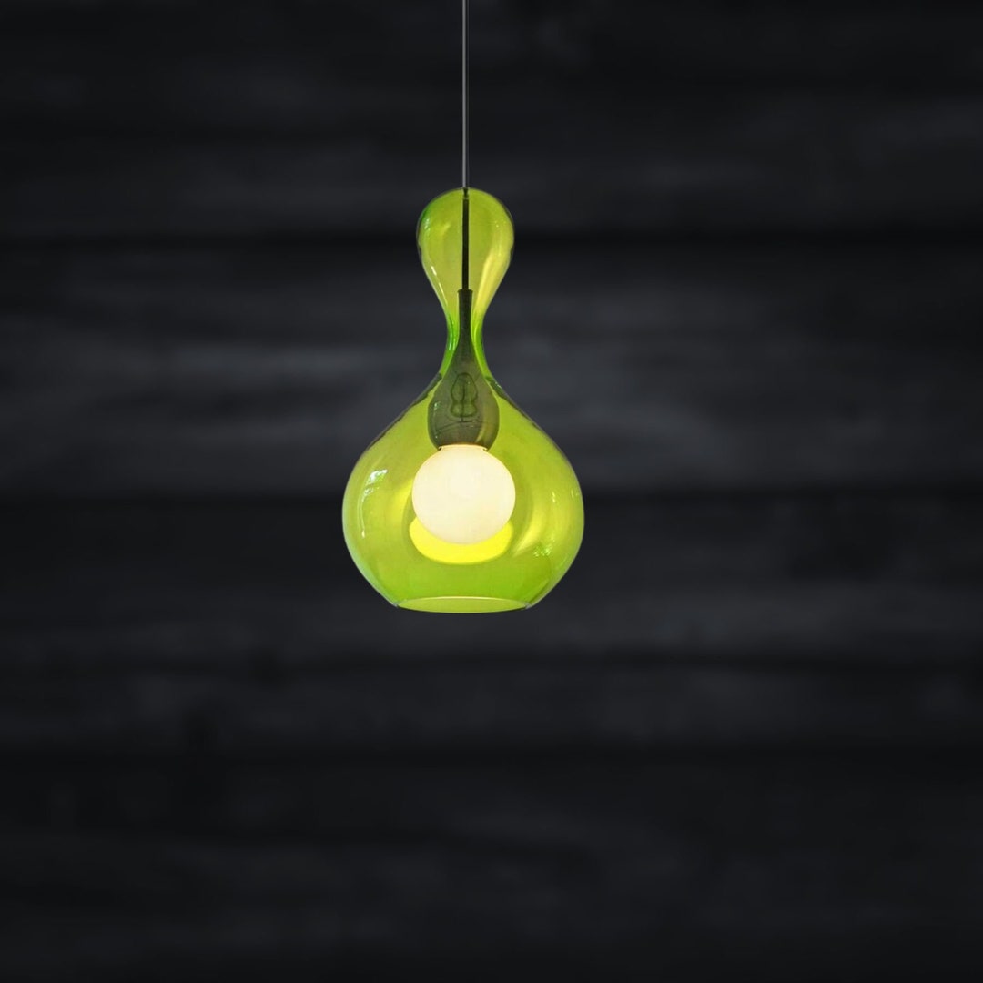 Blown Glass Pendant Light Modern Light Pendant blown Glass - Etsy