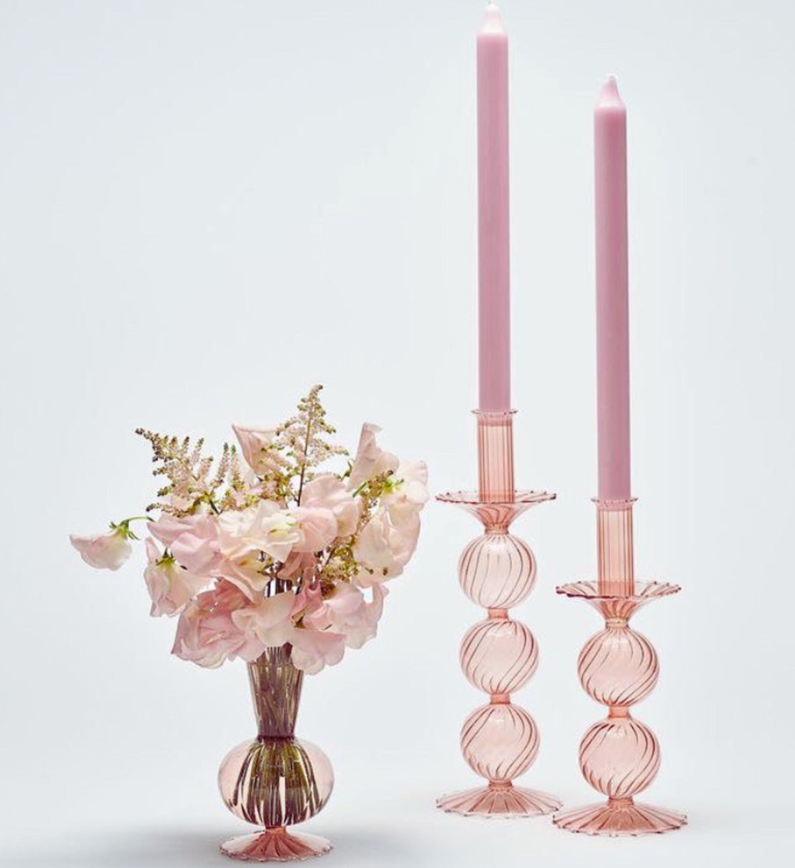 Bulk Order Candlestick Holders Handcrafted Glass: Perfect Wedding Gift ...
