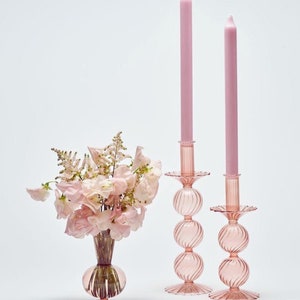Bulk Order Candlestick Holders Handcrafted Glass: Perfect Wedding Gift ...