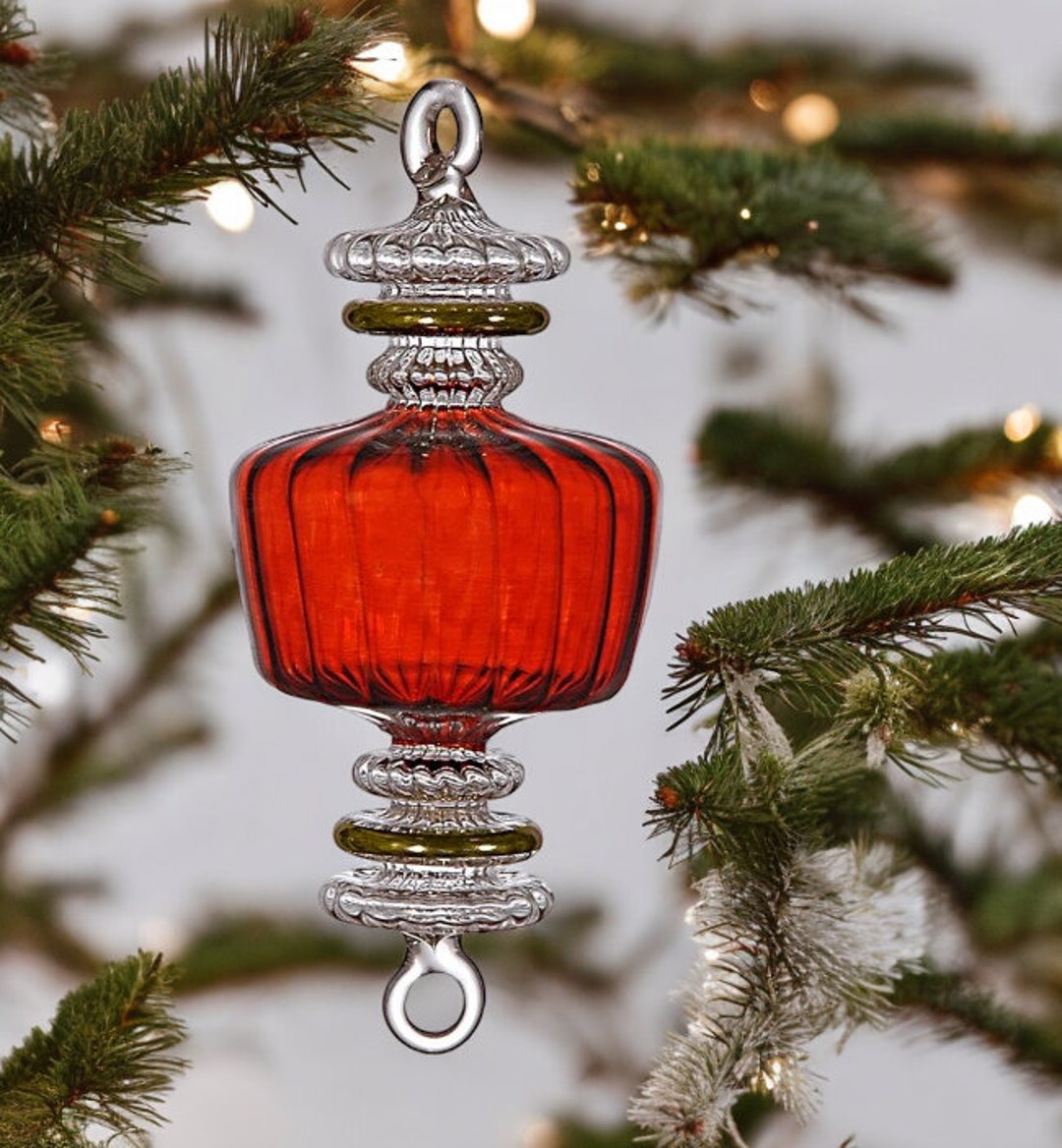 Blown Glass Christmas Tree Ornaments-elegant Decorations for Xmas ...
