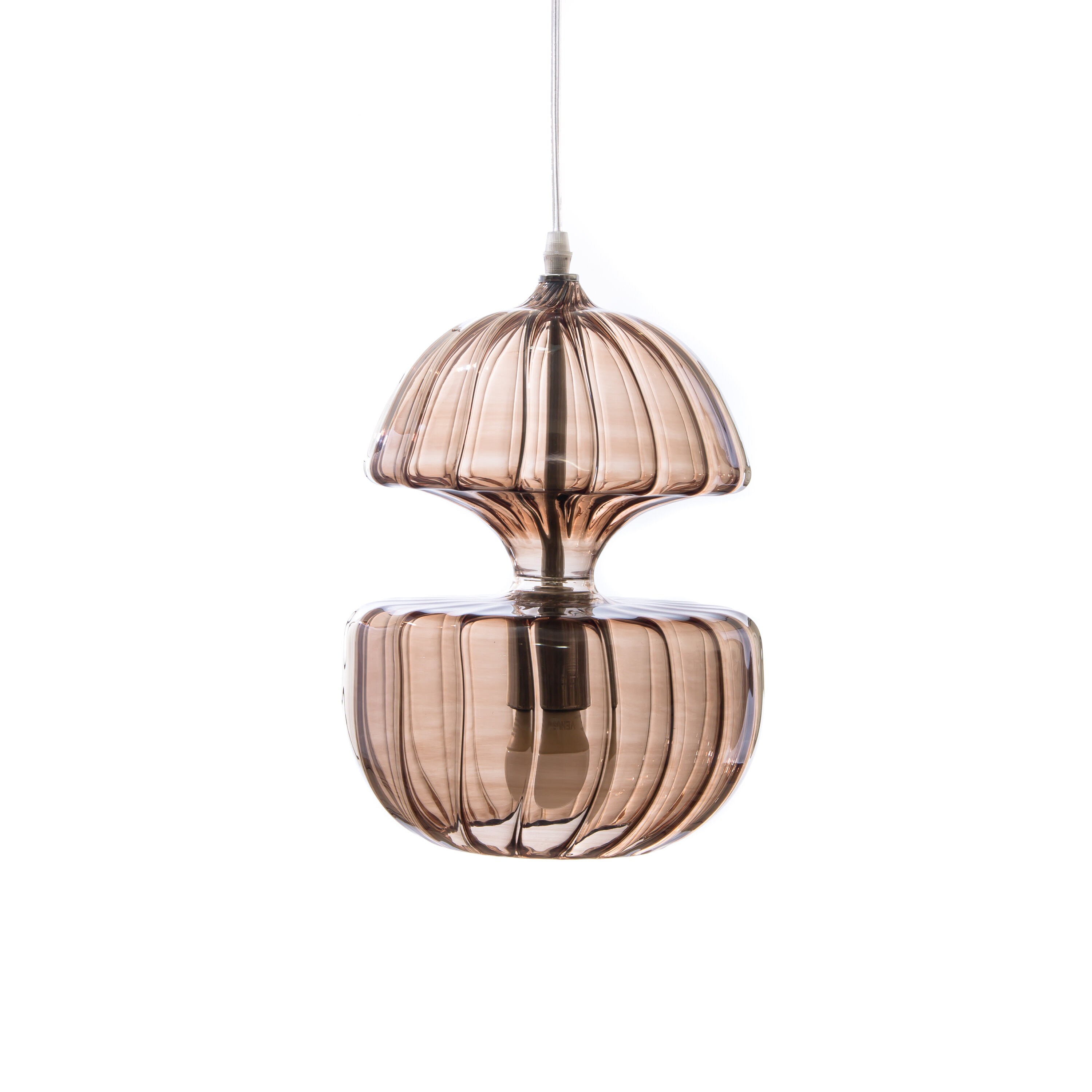 Artisan Handblown Glass Pendant Light - Modern Kitchen Island Lighting ...