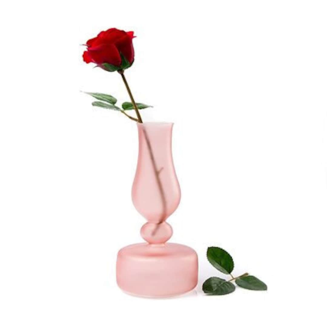 Artisan Blown Glass Vase - Handcrafted Home Decor - Beautiful Flower ...