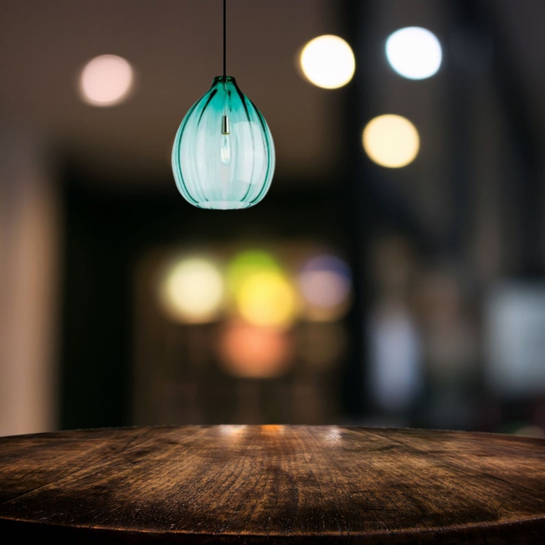 Blown Glass Pendant Light Modern Pendant Light Kitchen Island Light ...