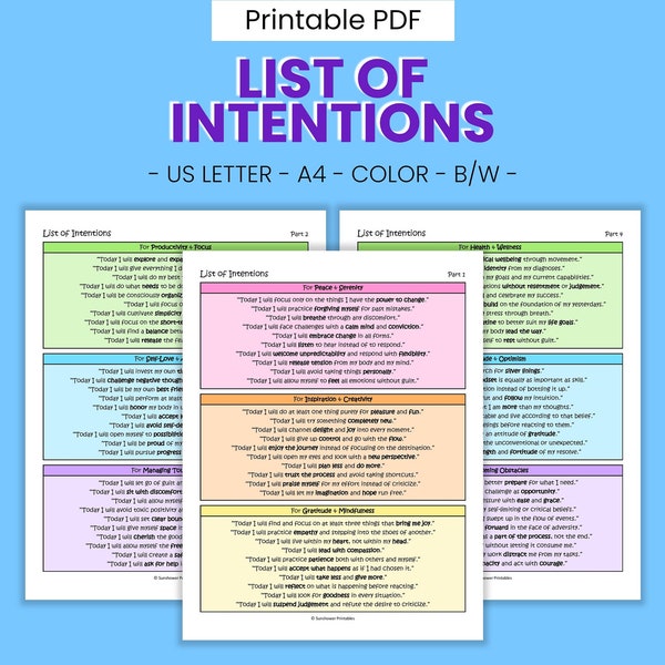 Positive Affirmations List - Etsy