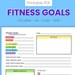 Fitness Goal Setting Journal Page Printable Daily | Etsy