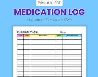 Tracker Log Record - Etsy