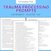 Trauma Processing Journal Writing Prompts 100 Printable Questions, PTSD ...
