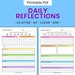 Daily Reflection Journal Pages Printable Check In, Morning & Evening ...