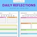 Daily Reflection Journal Pages Printable Check In Morning & | Etsy