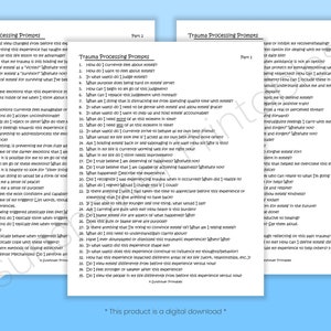 Trauma Processing Journal Writing Prompts 100 Printable - Etsy