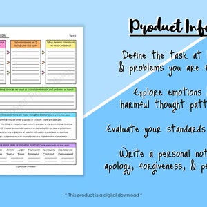 Stopping Perfectionism Printable Worksheets - Self-esteem Therapy ...