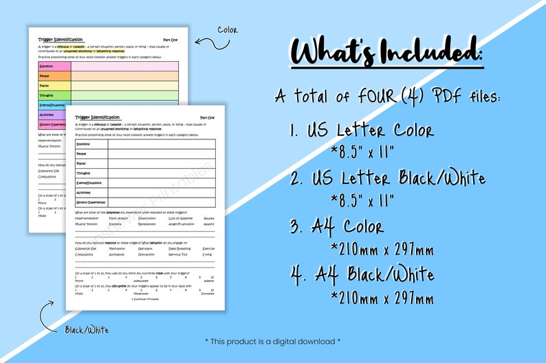 Pages du journal de traitement des déclencheurs d'anxiété - Analyse d ...