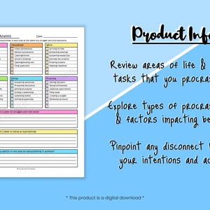 Procrastination Analysis Printable Worksheets - ADHD Behavior ...