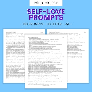 Self Love Journal Writing Prompts - 100+ Printable Questions ...