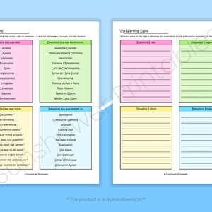 Depression Toolkit Printable Coping Worksheets - Mental Health Therapy ...